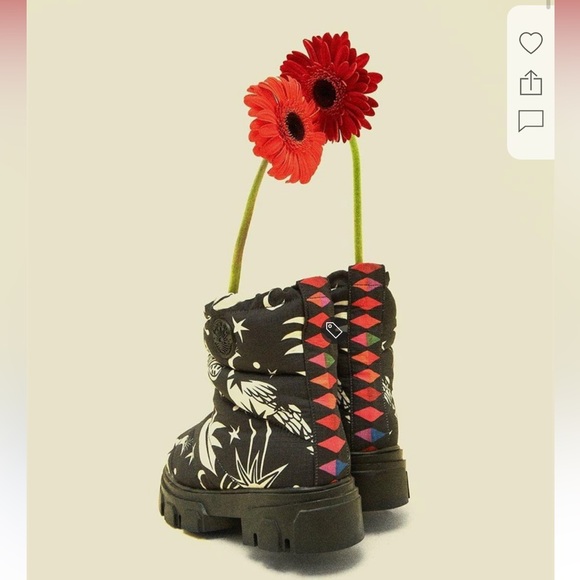 Anthropologie | Shoes | Farm Rioblack Cerrado Sky Lug Sole Ankle Boot ...